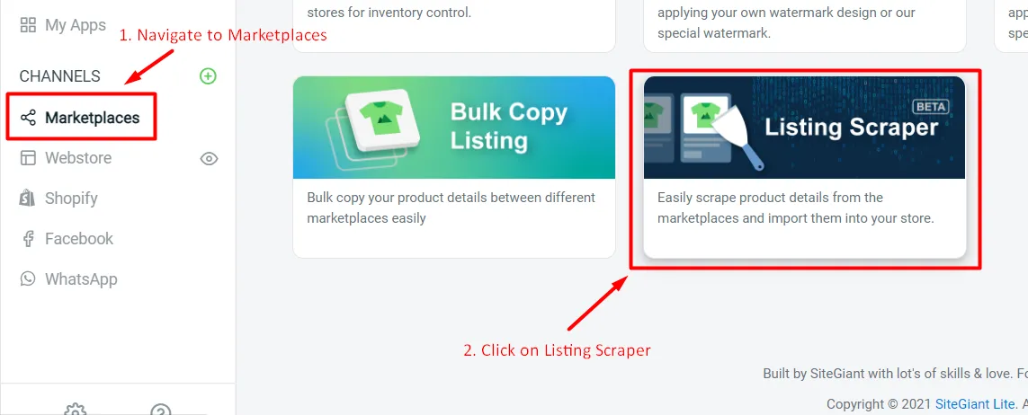 New Feature Enhancements on the Platform! - SiteGiant